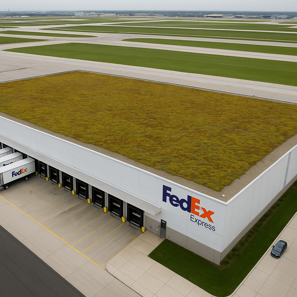 FedEx Green Roof at O'Hare and Its Impact