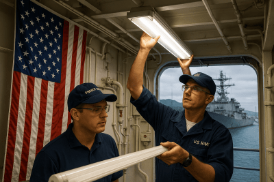 LED Lighting Navy Energy Reduces Costs and Footprint - The Green Living Guy
