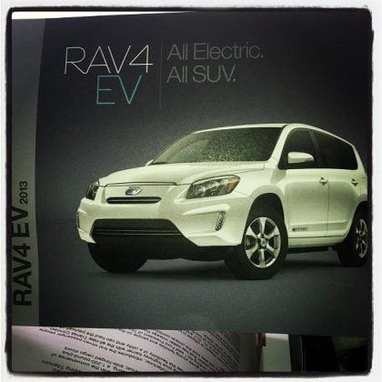 Toyota All Electric 2012 RAV4 EV Rolls into California - The Green ...