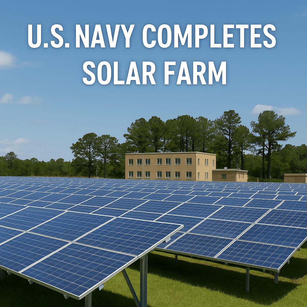 Navy Solar Farm Construction Completed